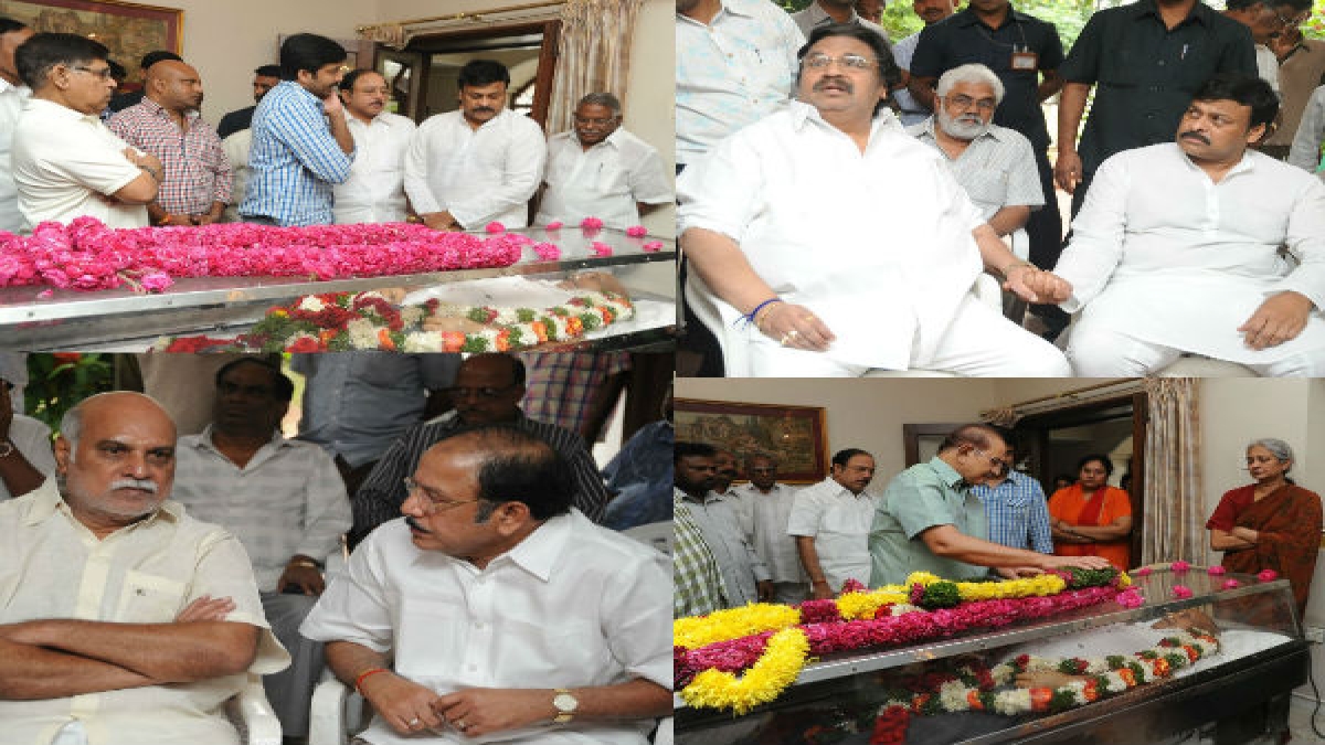 నిర్మాత వడ్డే రమేష్ మృతదేహానికి సినీ ప్రముఖుల నివాళి | Tollywood ...