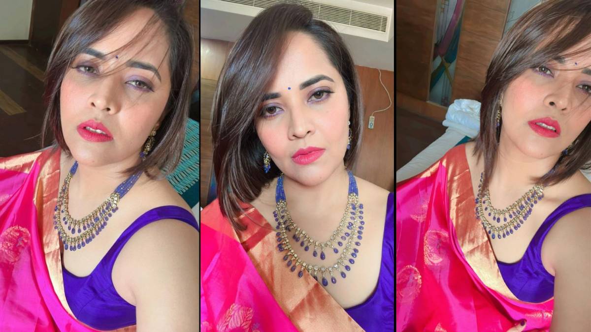 స్లీవ్‌లెస్ జాకెట్‌లో అనసూయ అరాచకం: అది లేకుండానే చూశాము.. ఏదో తేడాగా ...