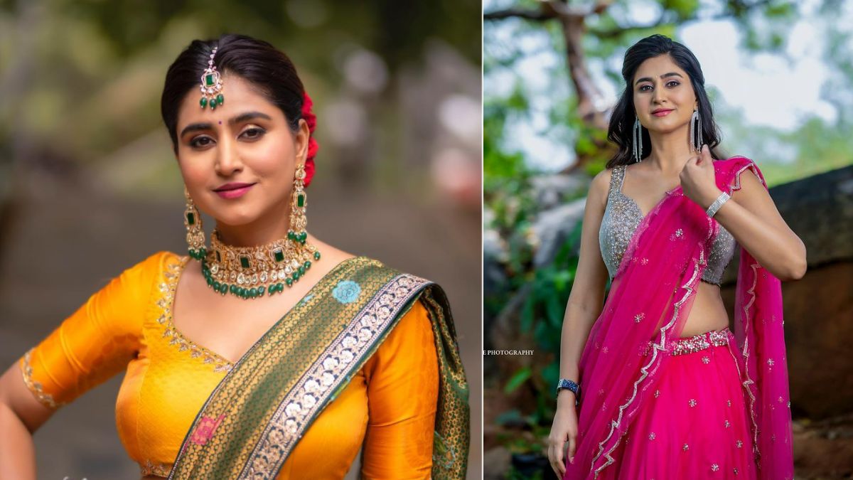 సెగలు రేపేలా యాంకర్ వర్షిణి హాట్ షో: అలాంటి జాకెట్‌లో పైట తీసేసి మరీ! | Anchor Varshini ...